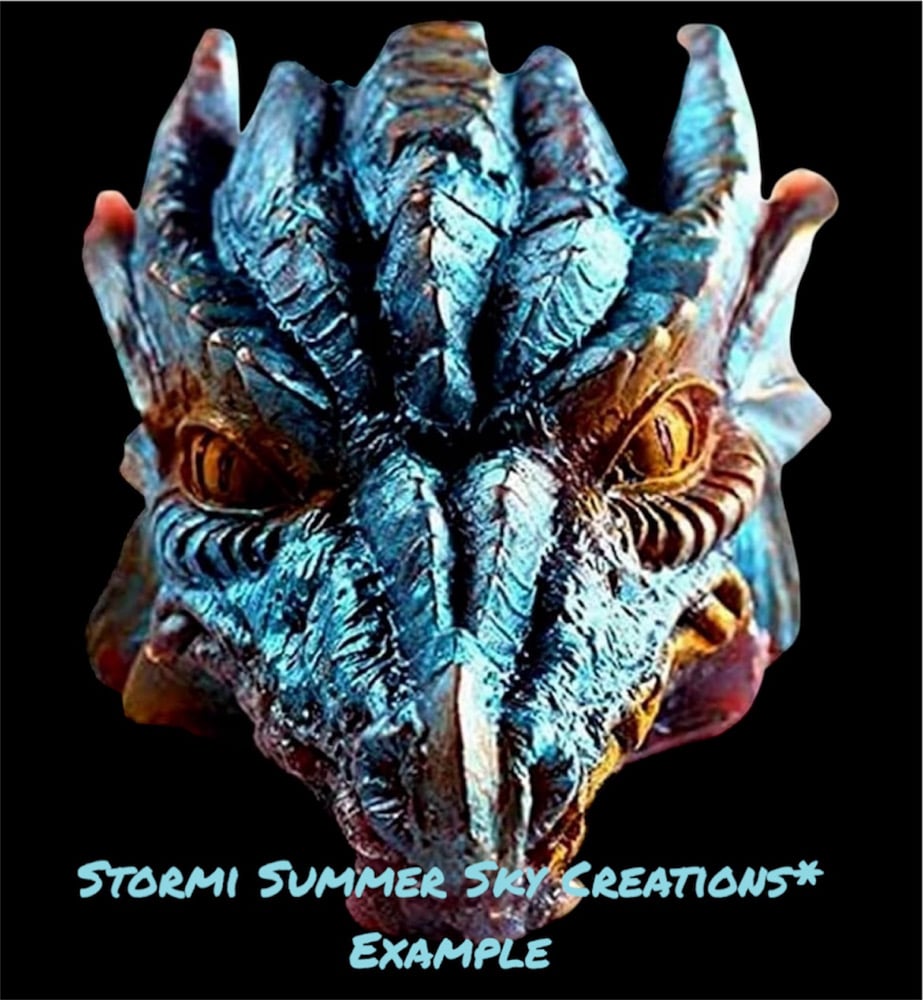 Large Dragon Head | Stormi Summer Sky Creations and Art
