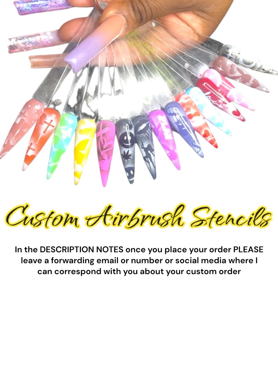 Custom Airbrush Stencils | LittyNailz