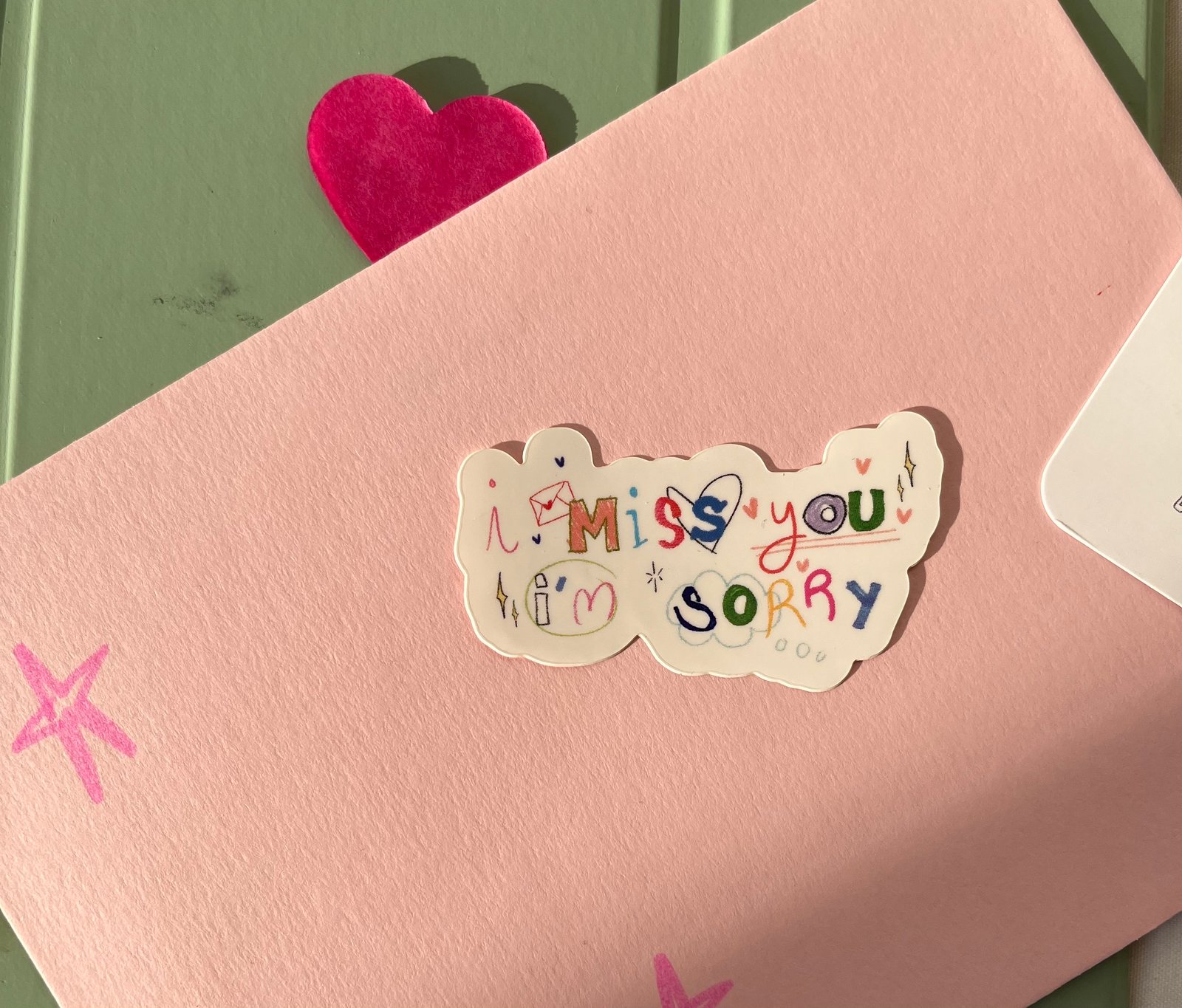 i miss u im sorry- gracie abrams sticker | luludrawww
