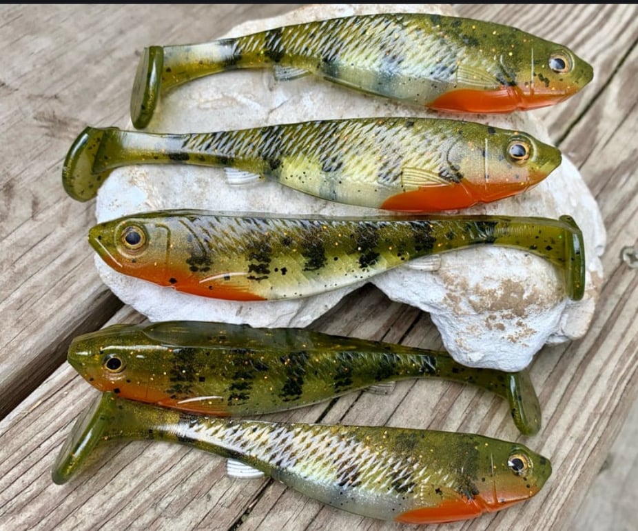 G6 PRO Hand Poured Swimbaits - “TRex Perch” | 513 LureWorks
