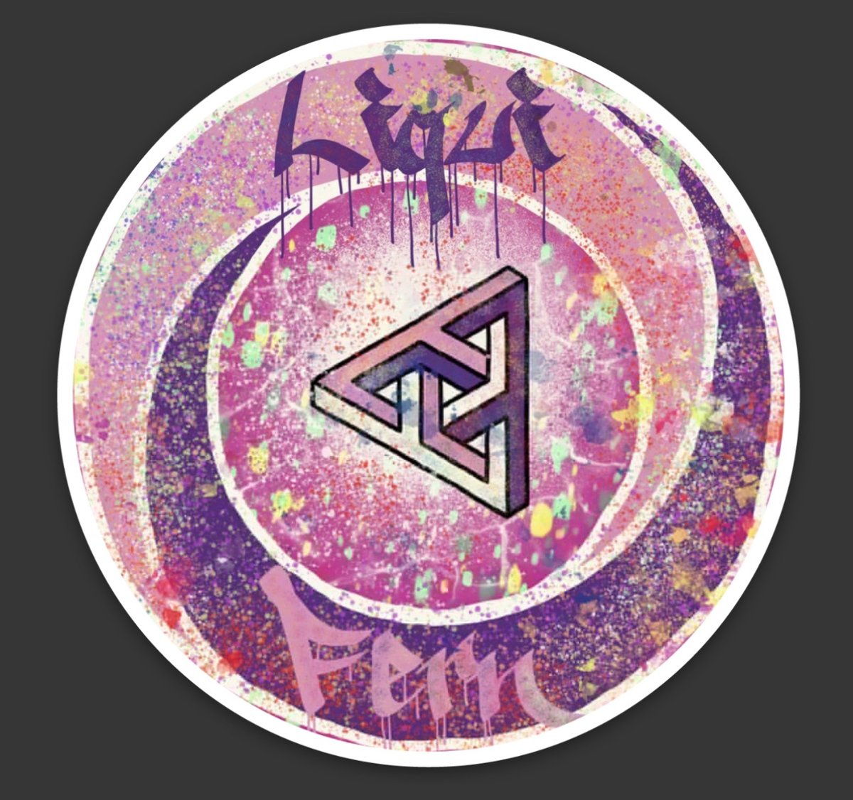 PINK LOGO STICKER | LiquiFern