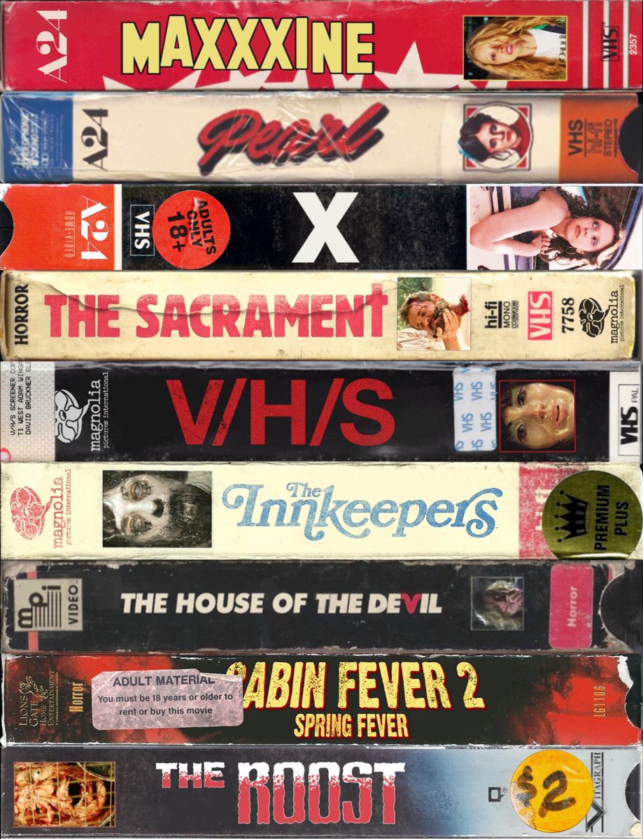 Ti West VHS Horror Stack | Shawn Mansfield Art