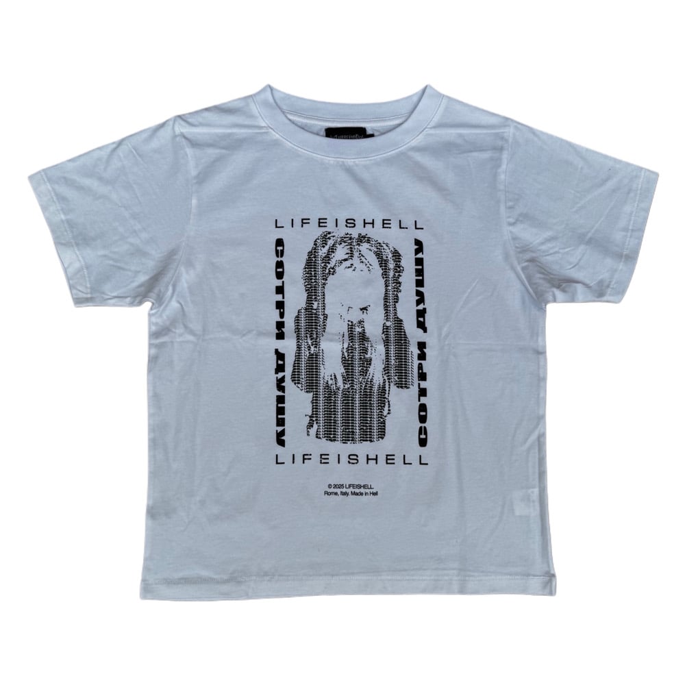 “SUBLIMINAL MESSAGE” t-shirt white | lifeishell