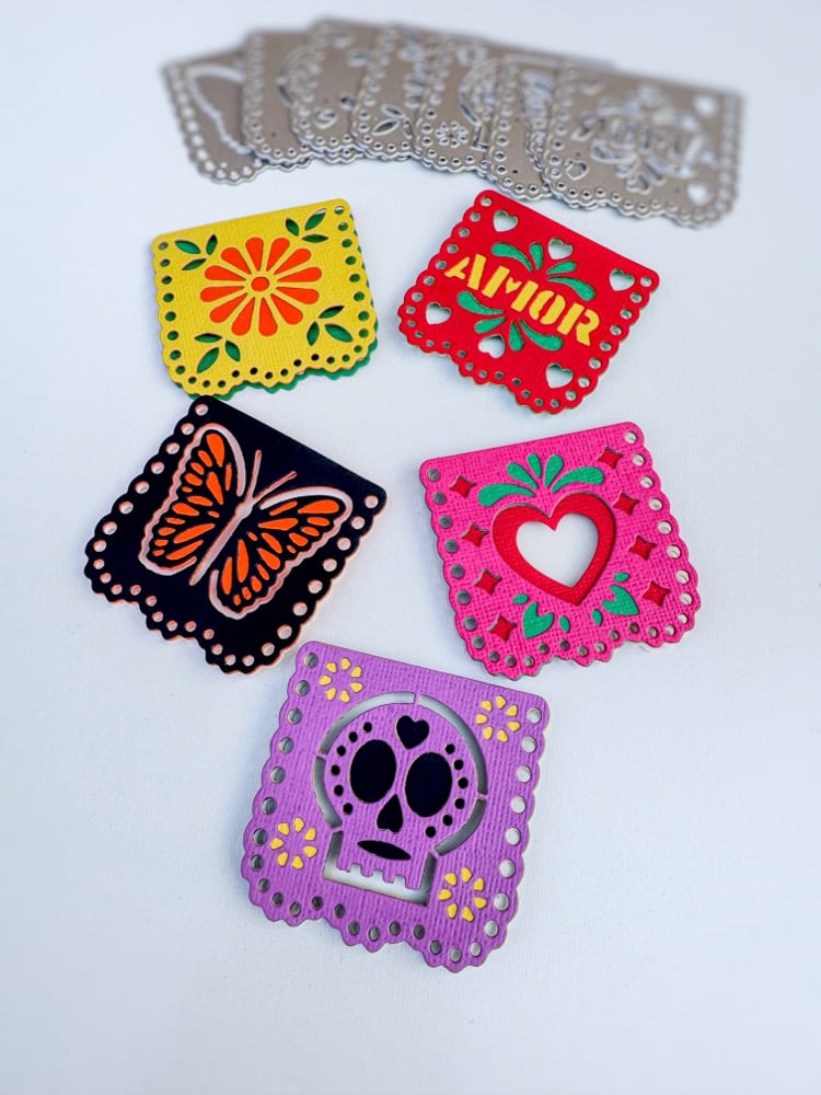 Dia De Muertos Papel Picado Metal Diecut | Lizzyfab Creations