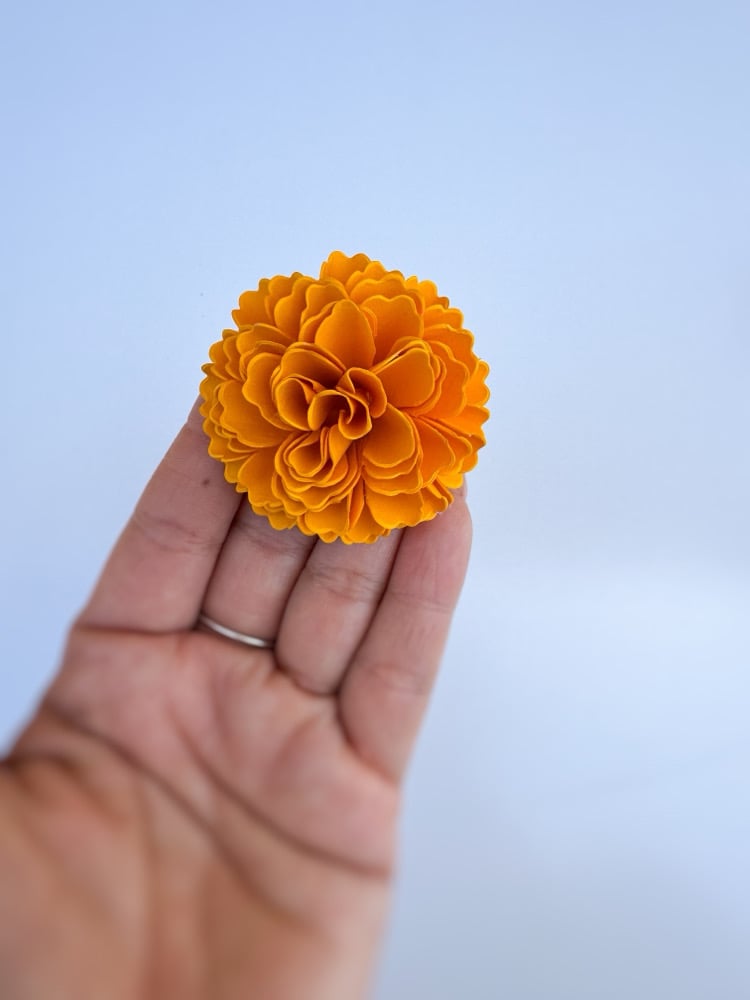 Marigold Flower #203 | Lizzyfab Creations