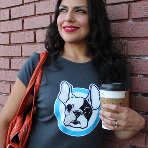 BFF Marcel - Gray - Woman's Tee / Bandit the Bully