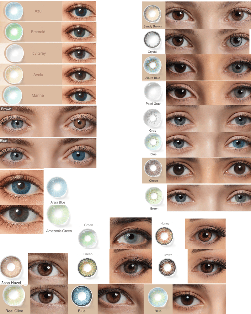 Colored Contact Lenses | OLIVA COSMETICS