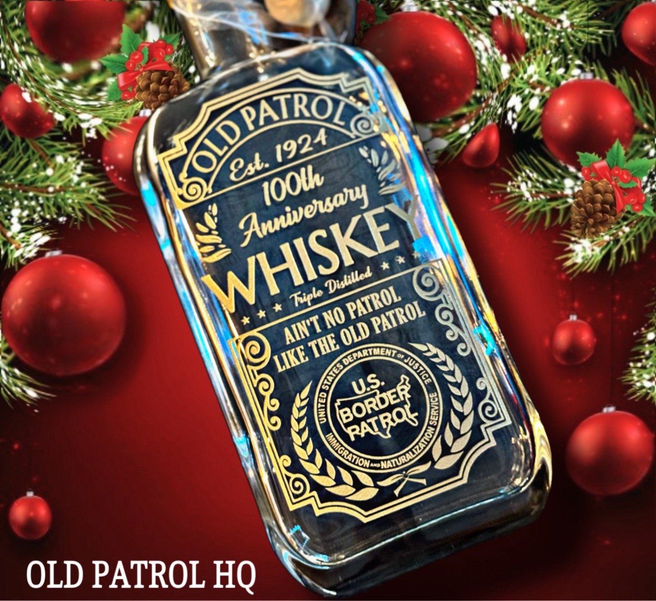100th ANNIVERSARY OLD PATROL BRAND WHISKEY ~ DECANTER | OLD PATROL HQ ...