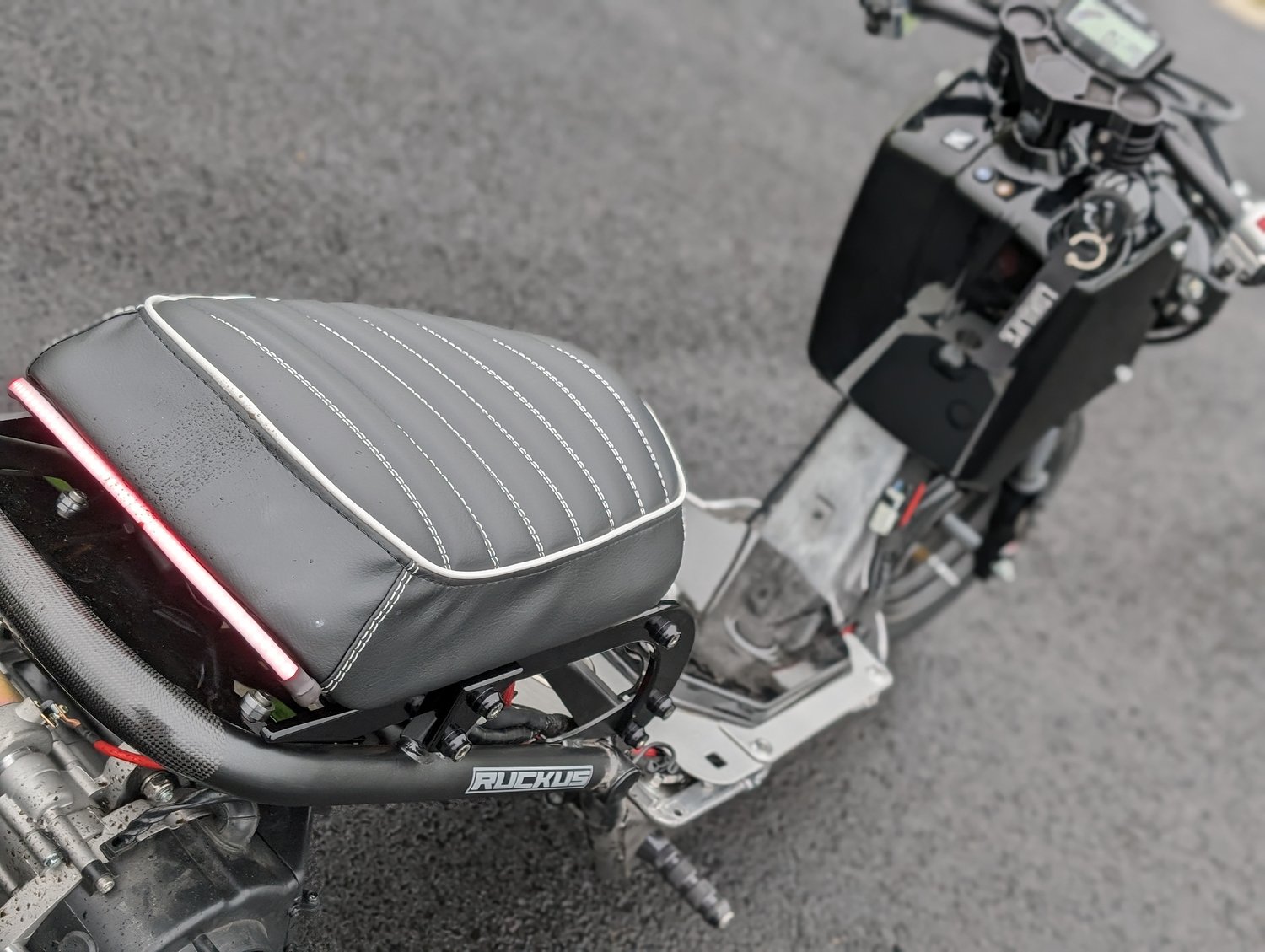 Honda Ruckus Carbon Fiber Rear Frame Cover | Reckless Customs
