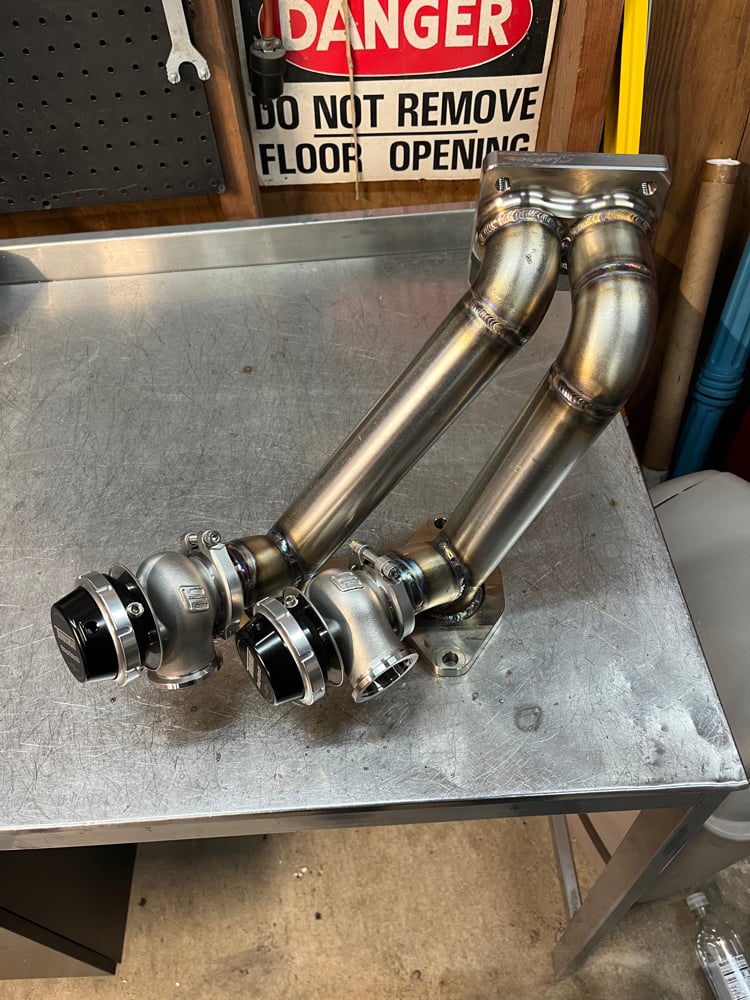 Kaiju Fab Mazda FC RX7 13b Turbo Manifold 1.5" | Kaiju Fabrications