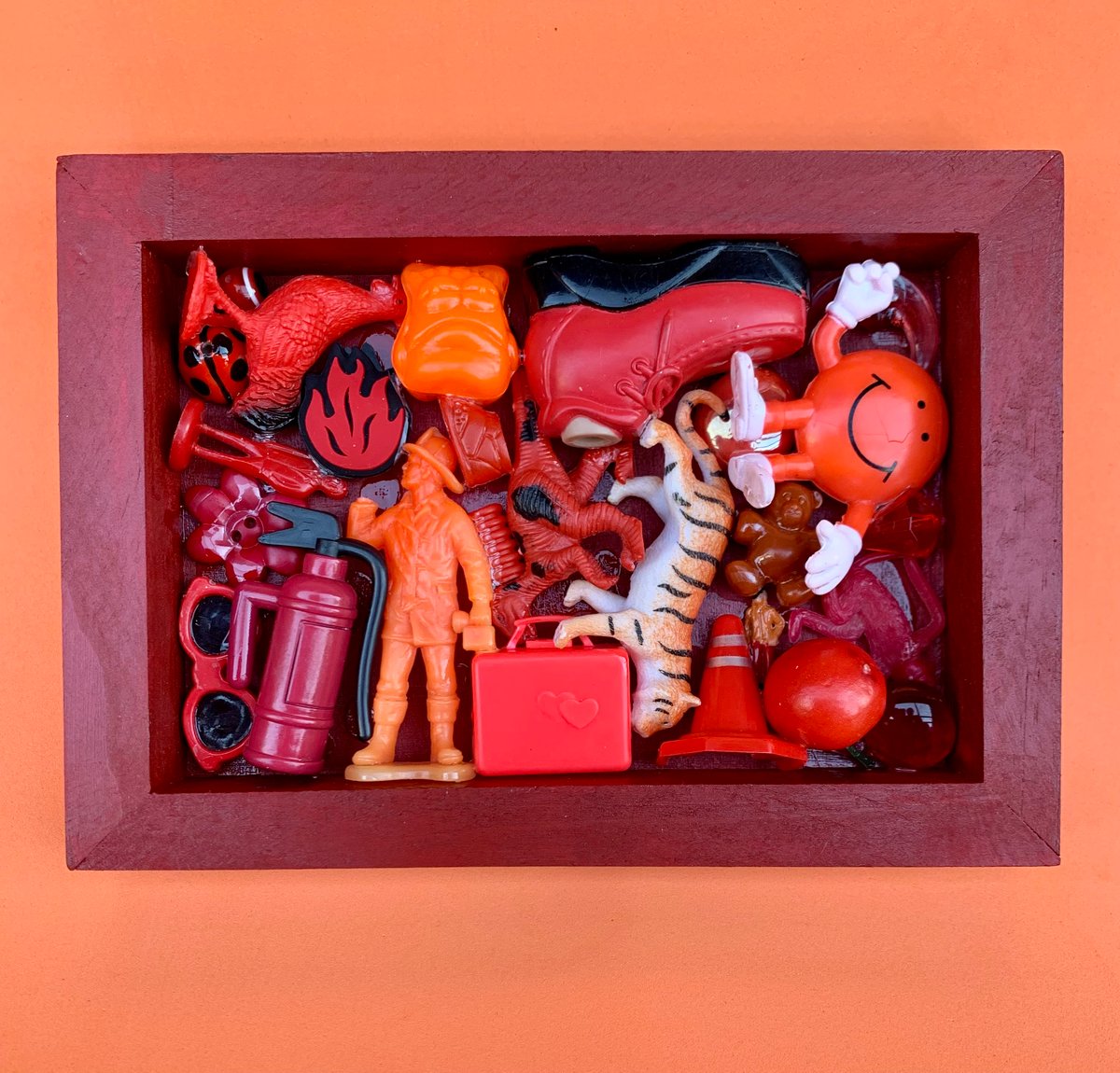 Faded Red Toy Box | Citrus Witch Craft