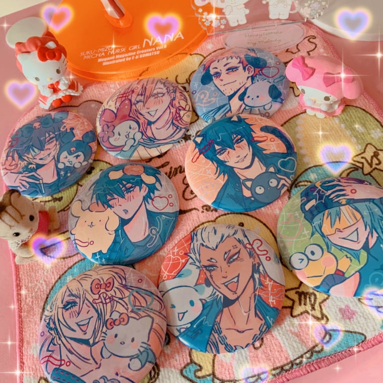 SLOW DAMAGE 58mm Circle Badges | Princepúca