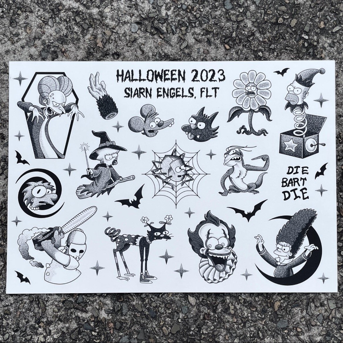 Treehouse of Horror flash sheet | Siarnthecatwitch