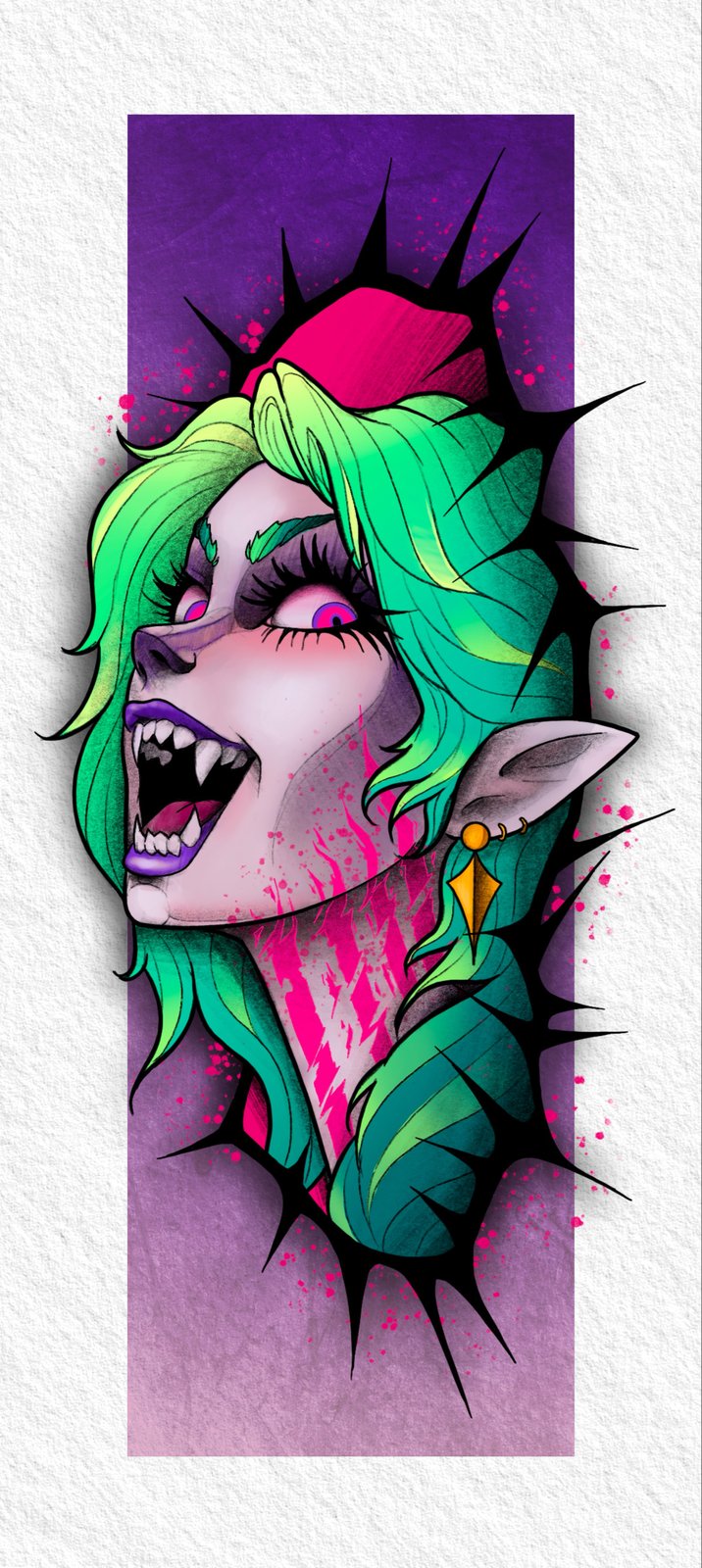 VIOLET VAMP print | ZENFULL