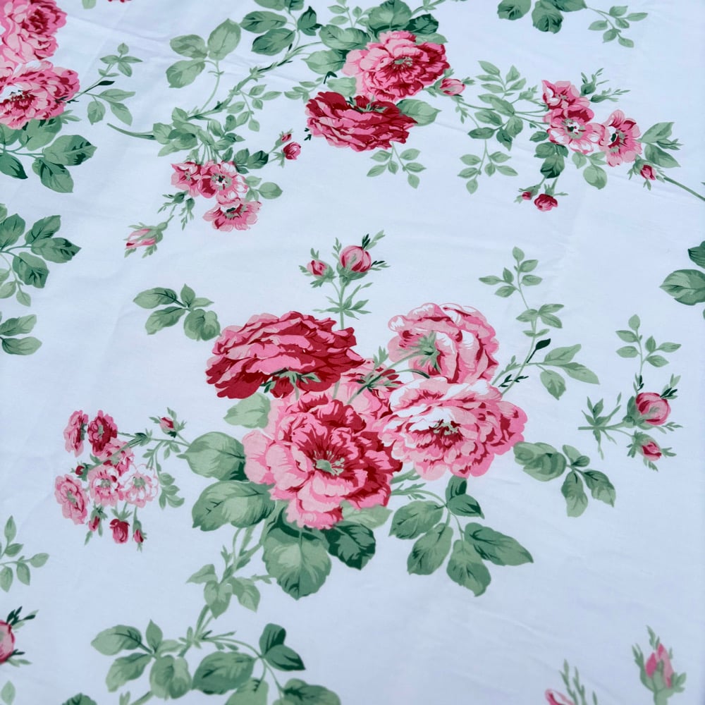 Made to Order - 'Sylvie' Pink & Red Blooming Roses Shabby Chic Vintage ...