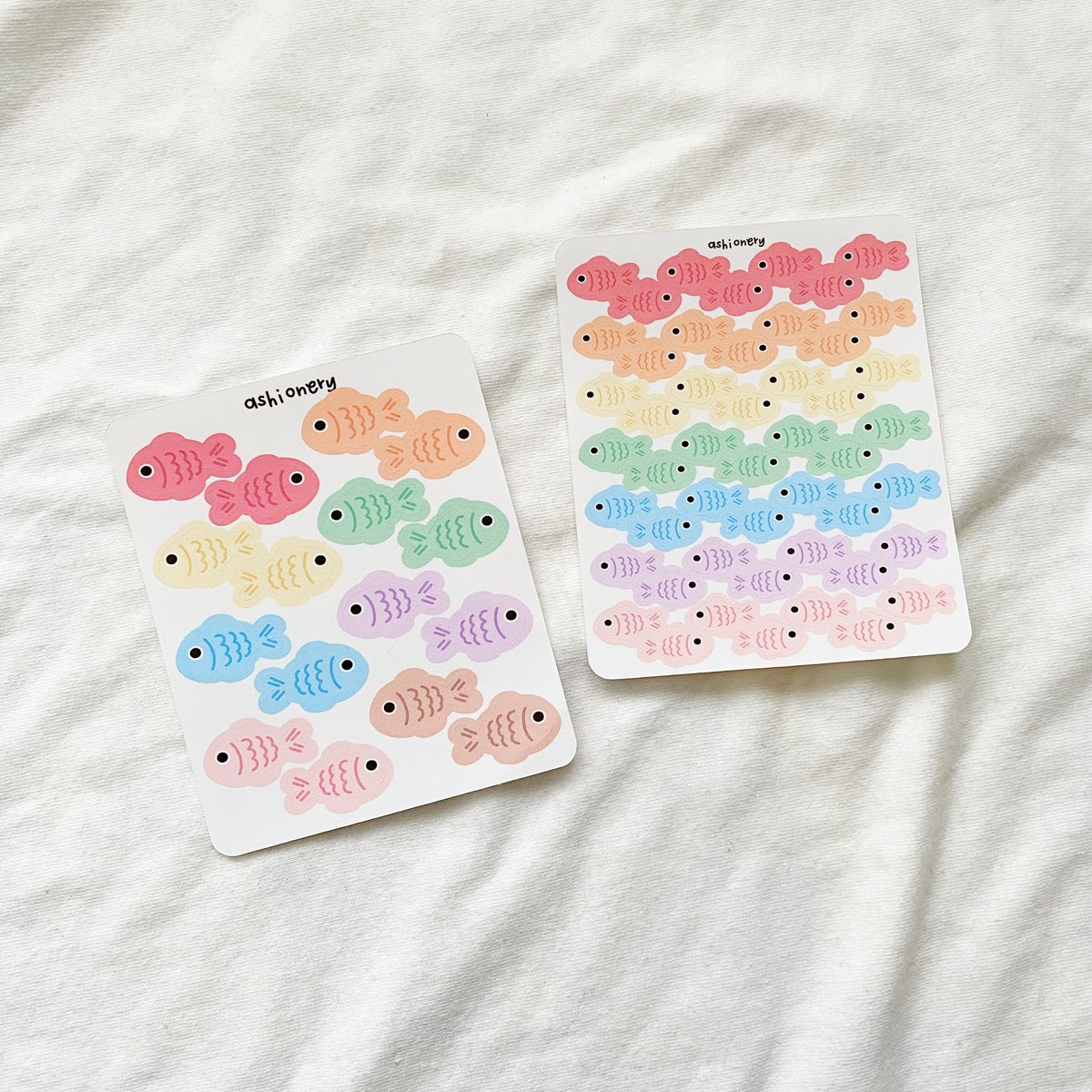 Rainbow fish stickers | Ashionery
