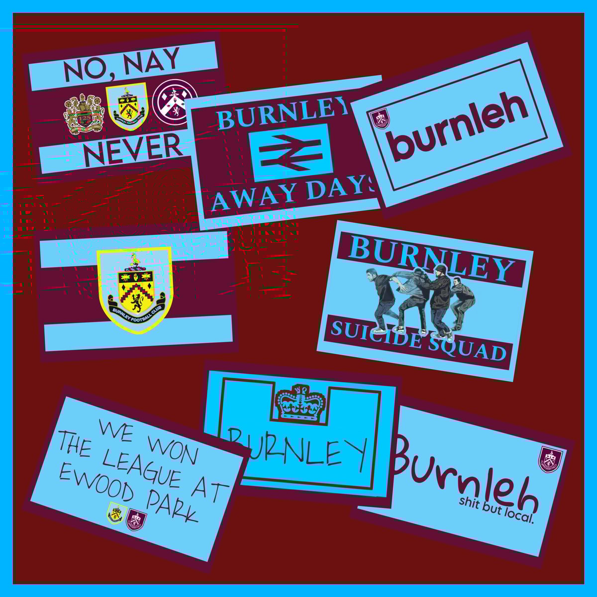 Burnley Sticker Bundle | Terrace Patrol