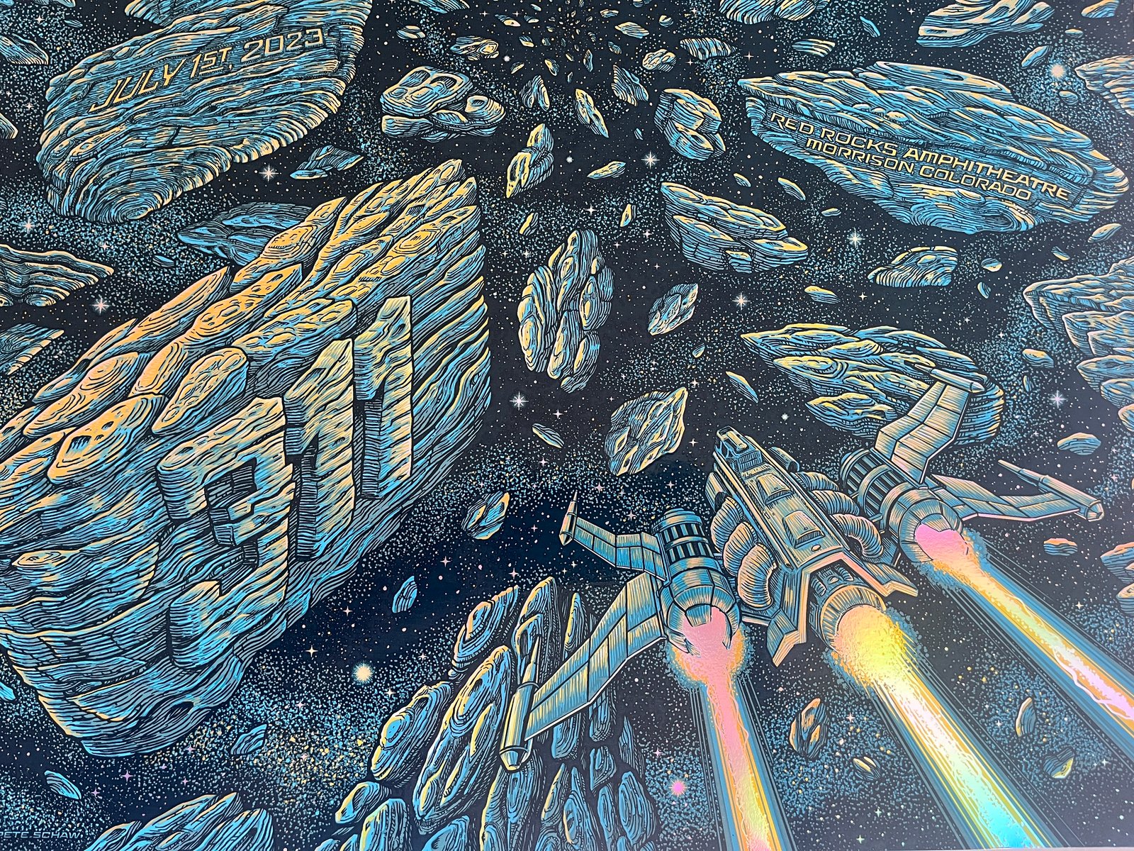 311 Red Rocks - Blue Rainbow Foil AE | Pete Schaw Visuals