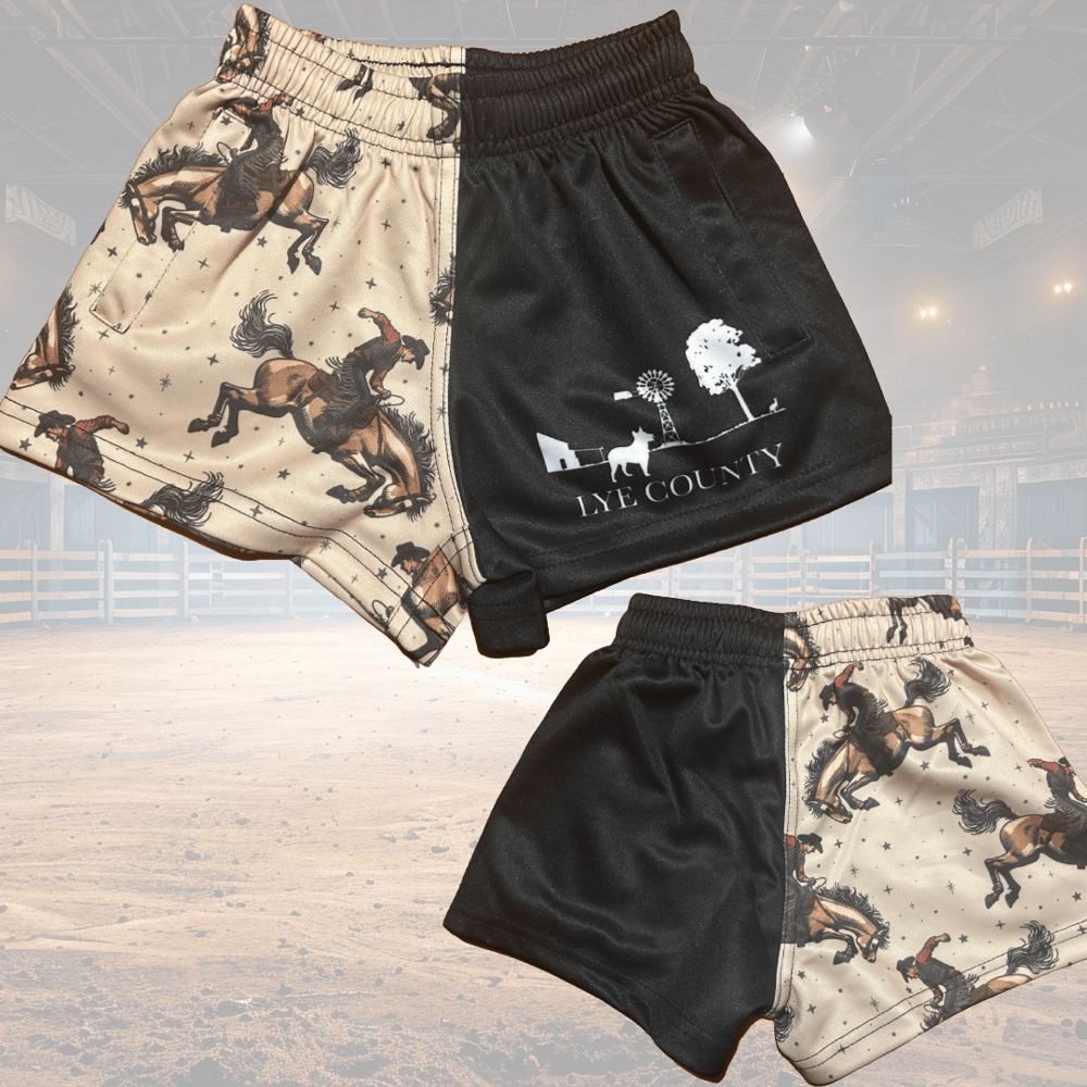 COWBOY KICKBACK FOOTY SHORTS - PRE ORDER | Lye Country Customs