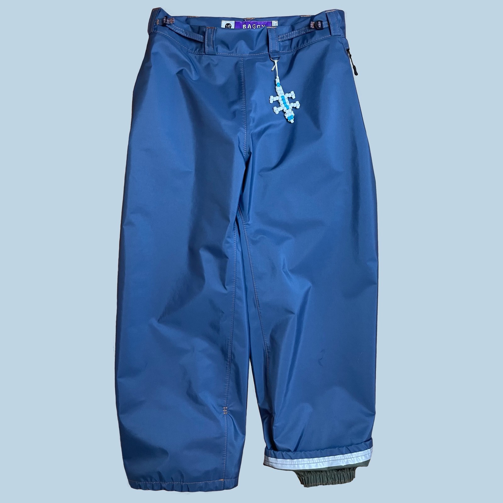 BLUE EXTRA-BAGGY TECH LIZARD PANTS | Lizard Stuff