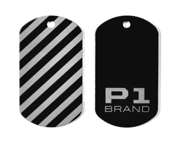 P1 Brand — "Barrier" Key Tag (P1B-A0501)