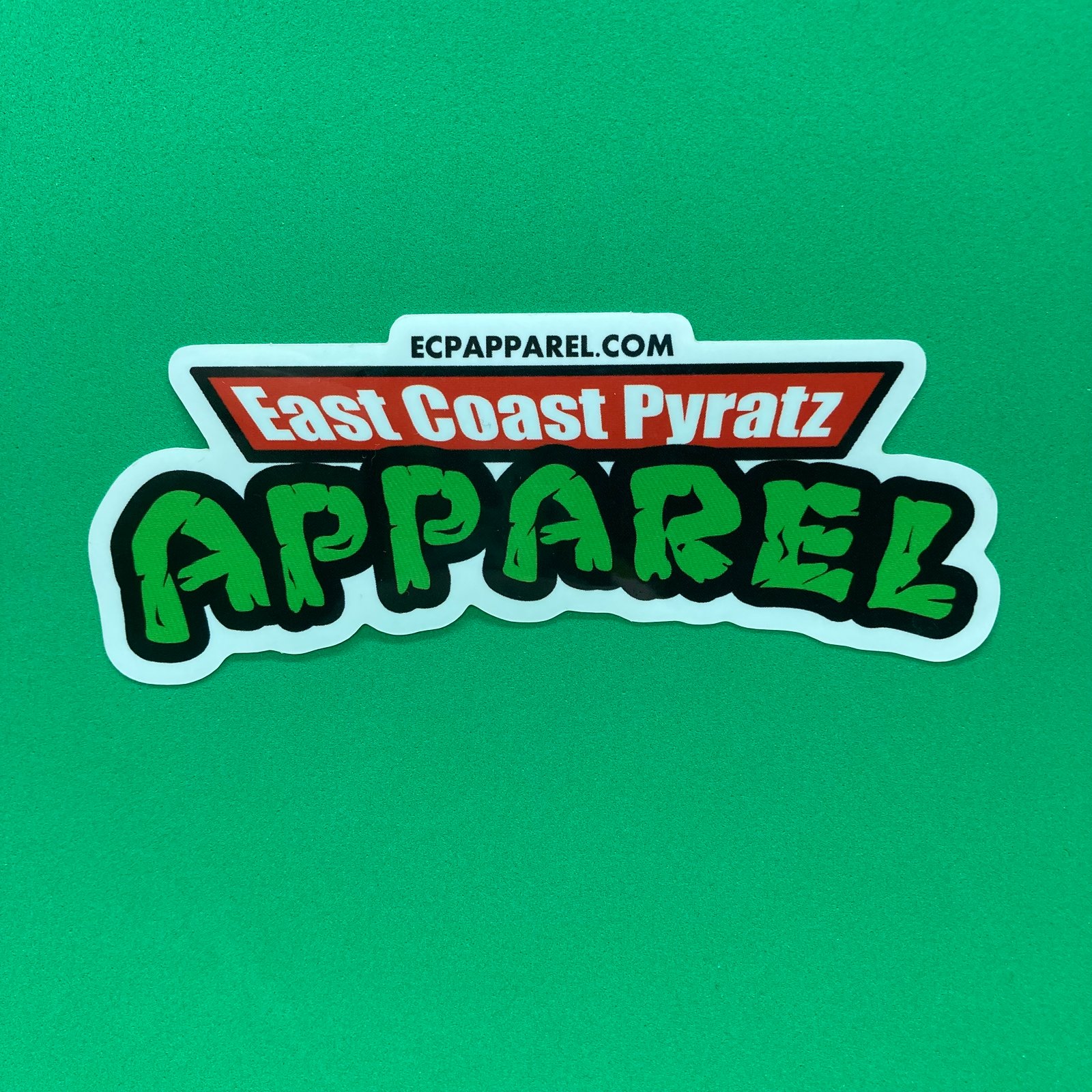 “Half Shell Logo” Die-cut Sticker | East Coast Pyratz Apparel