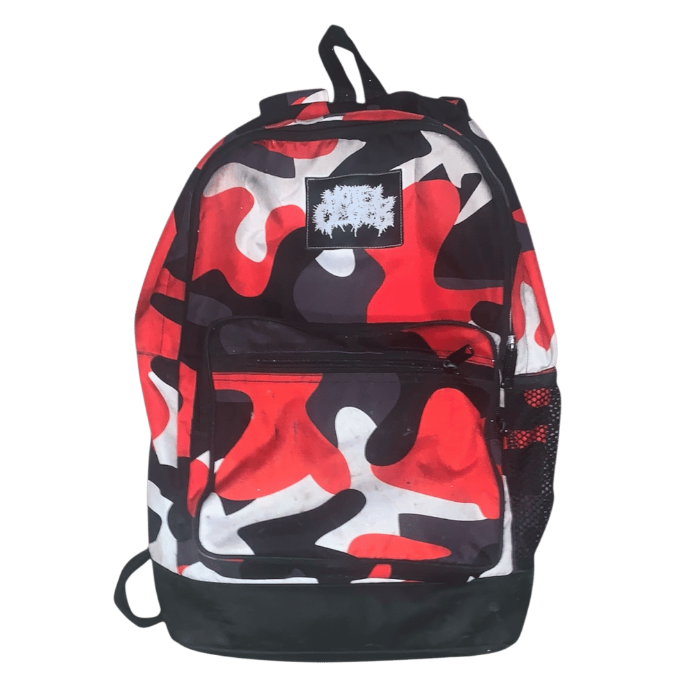 RED CAMO BACKPACK (V1) | Hotel Clock