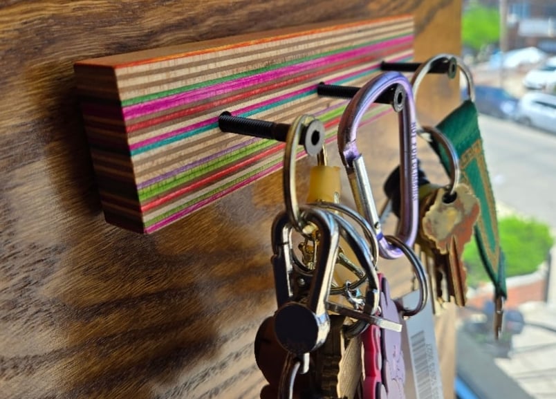 Recycled Skateboard Key Hanger | Skate Then Create Shop