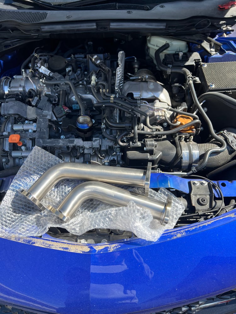 ANC x FunctionWerk (2021+) Acura TLX Type S [TITANIUM] Turbo Pipes ...