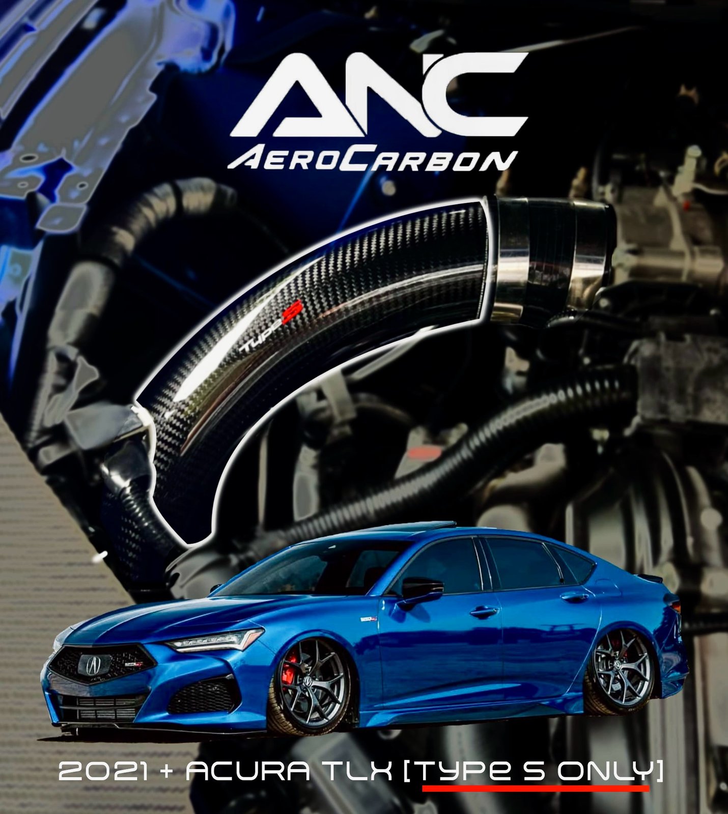 AEROCARBON (2021+) Acura TLX [TYPE S] Carbon Throttle Pipe | Aero Werk ...
