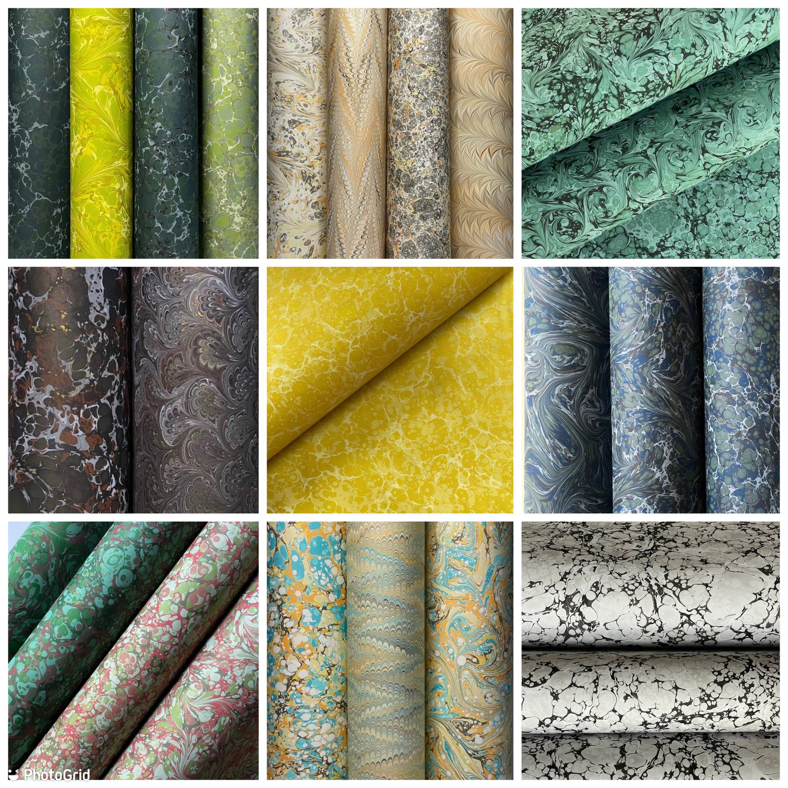 Permanent Collection - 1/2 Sheets | Emily Romero Marbled Paper & Designs