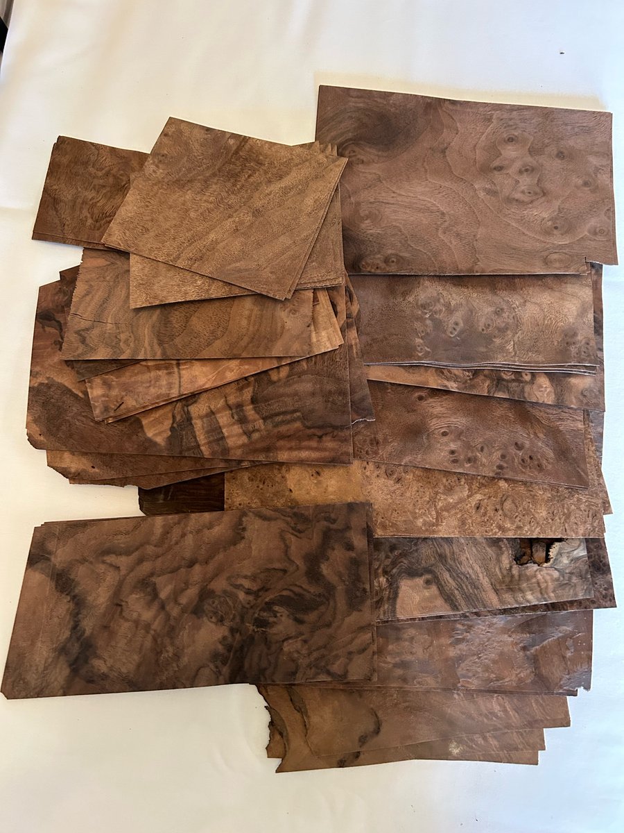 Walnut Burr Mixed Size Pack | Suffolk Wood Veneers