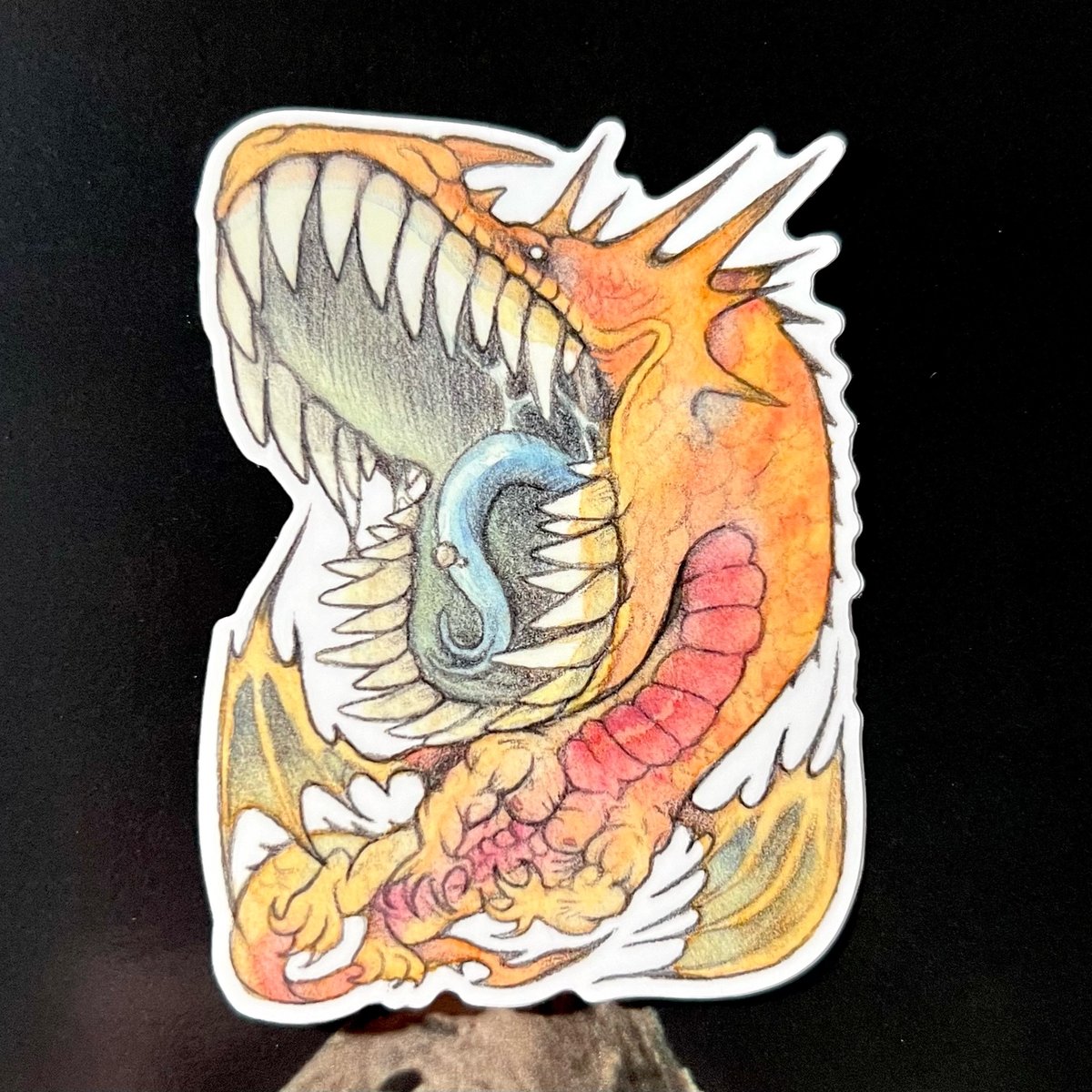 Buff Dragon Sticker | Dalton Doodles Online Shop