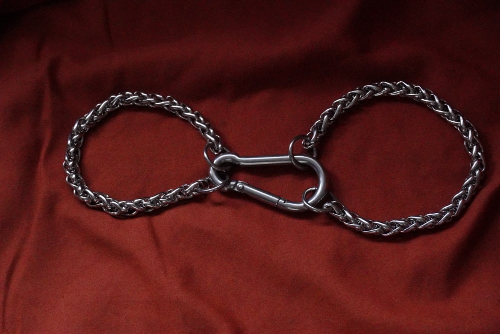 Bound Wheat Chain Cuffs | Black Hearts Jewellery