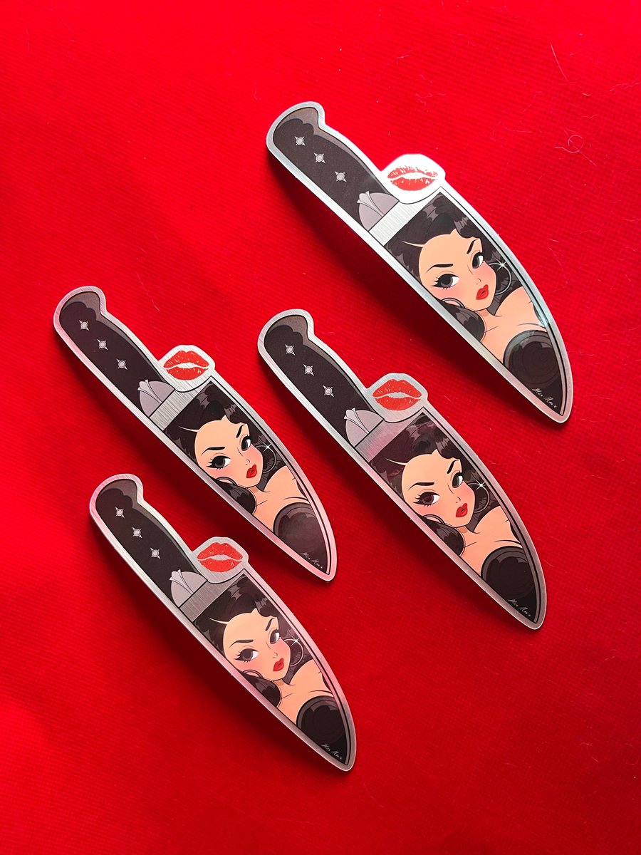 The Vixen Knife Sticker | Art By Miss Alice Meow