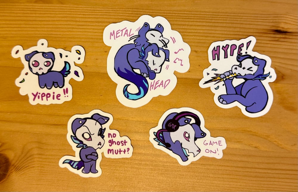 GMR new sticker set! | Ghost Mutt Records