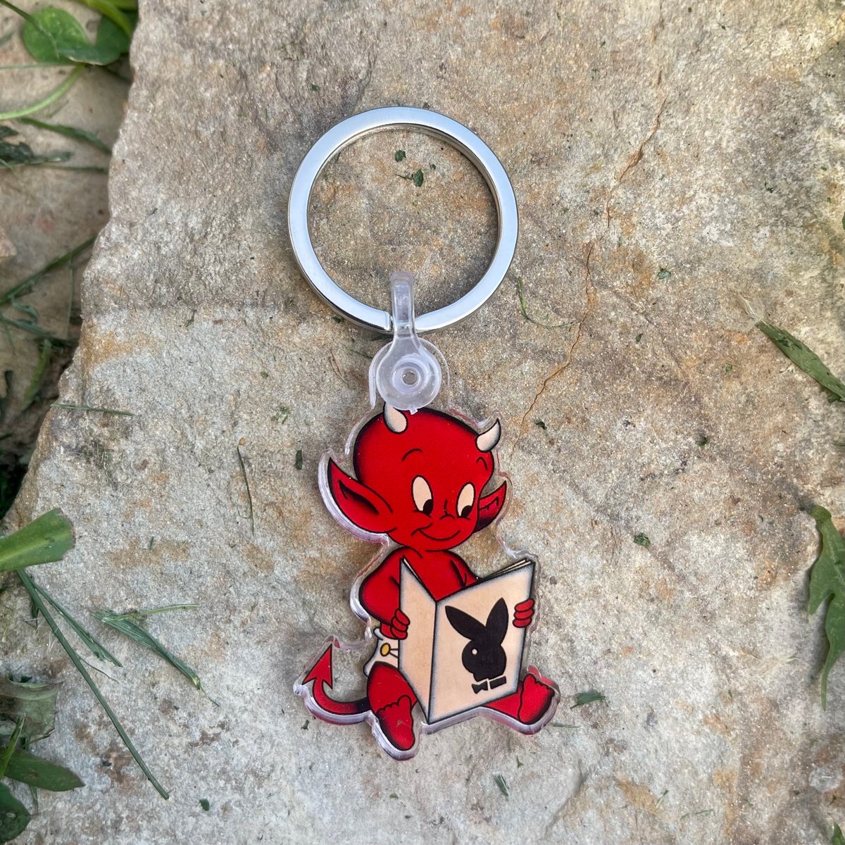 “Hot Stuff Magazine” Keychain | Art by Zea Jadyn