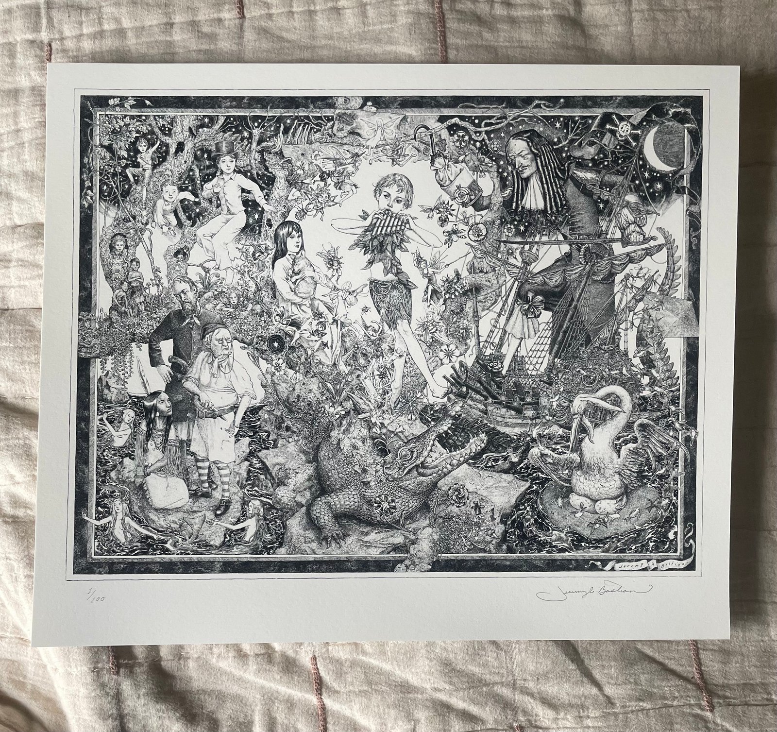 the Art of Jeremy Bastian — Peter Pan (limited edition) print