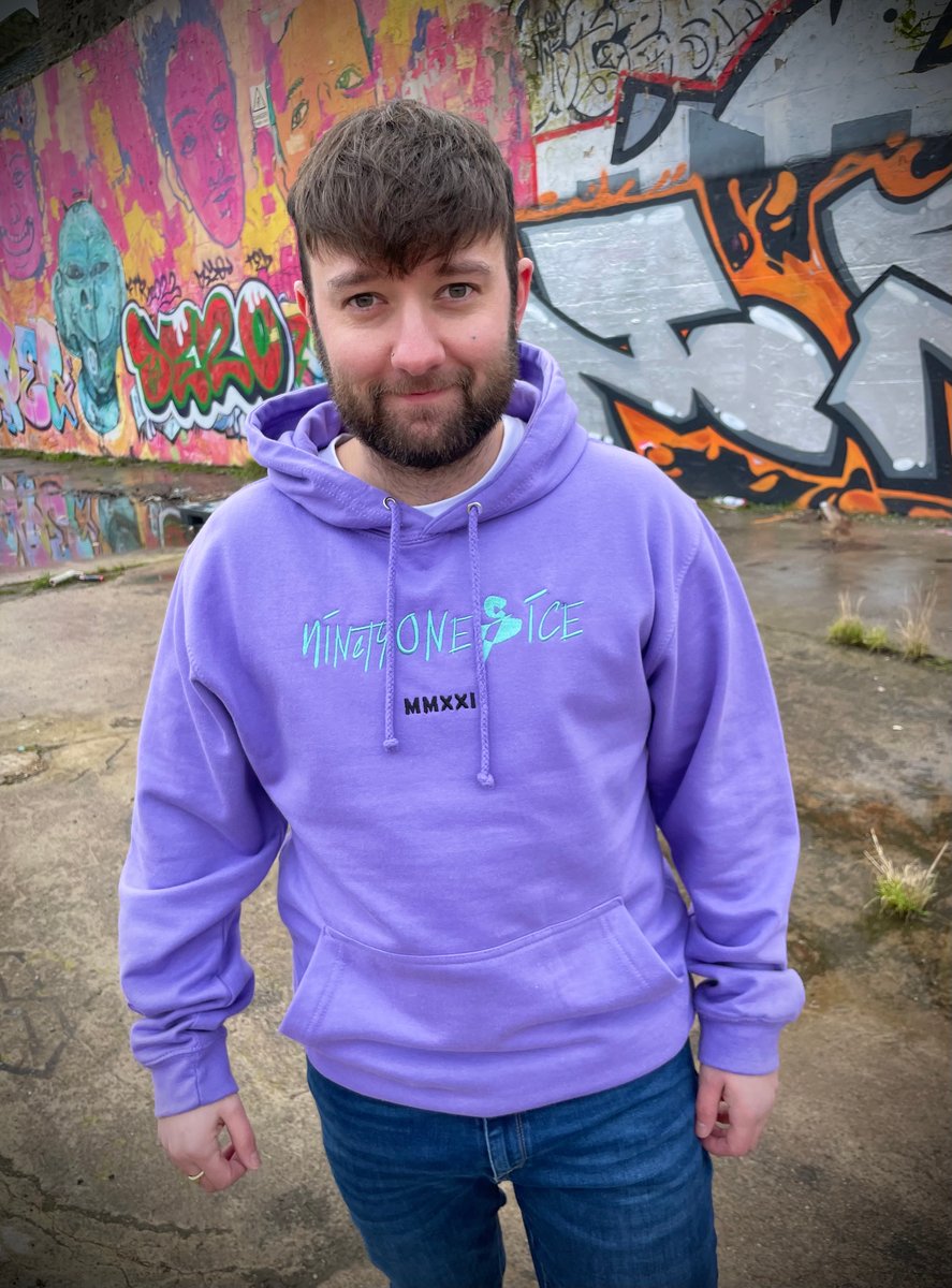 Lilac Script Hoody | NinetyOneSpice