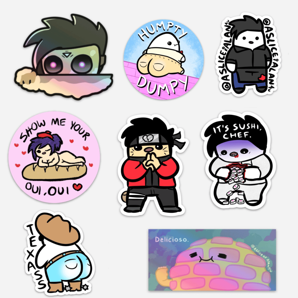 3 Inch Stickers ON SALE | aSliceofAlan.shop