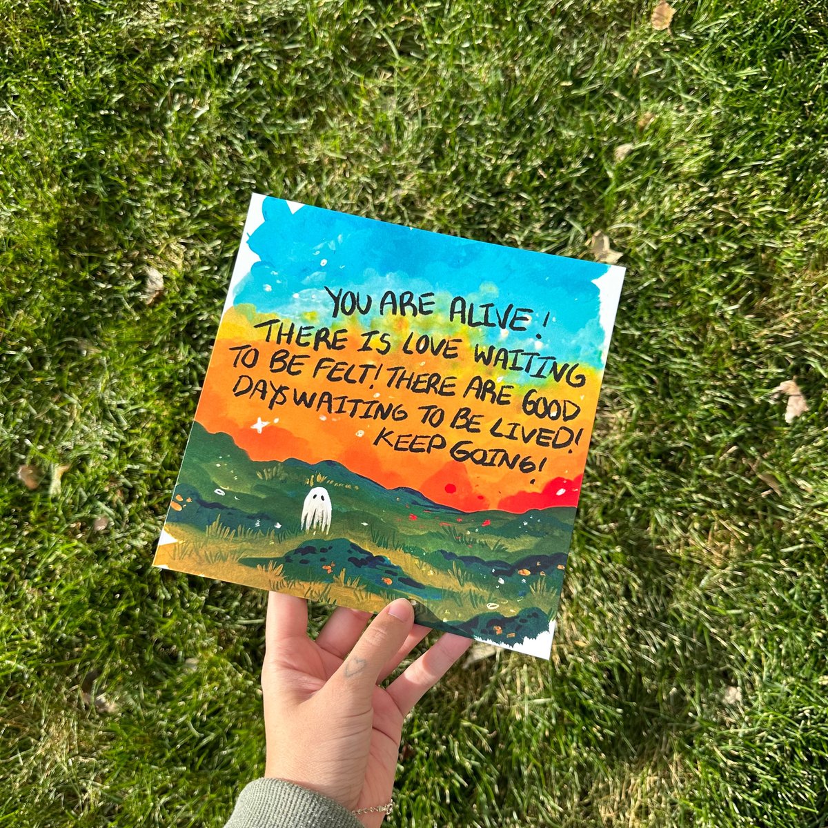 You Are Alive! (8x8 Art Print) | SunlightAfter