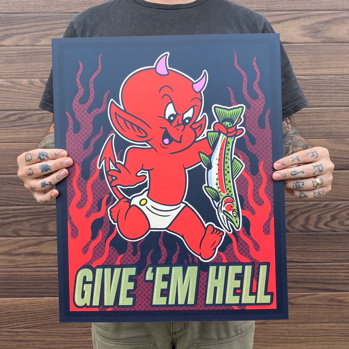 Give 'Em Hell Print | DrewLR