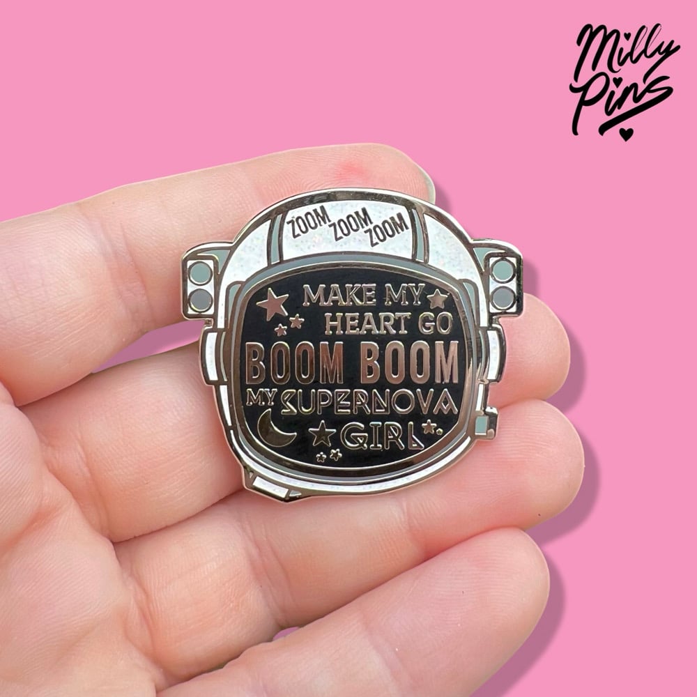 Zoom Enamel Pin – Supernova Girl Quote, Zenon-Inspired Space Pin, 2000s ...