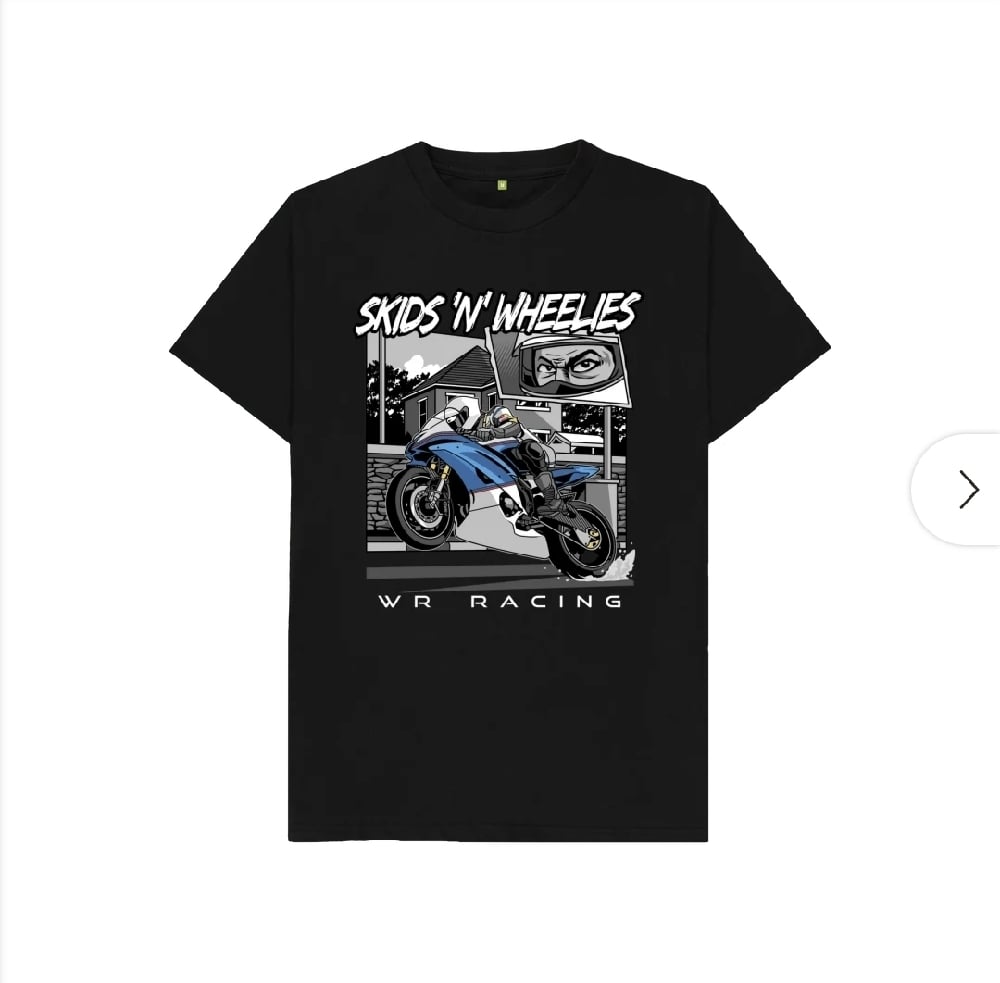 Kids Skids and Wheelies tee | WR Racing