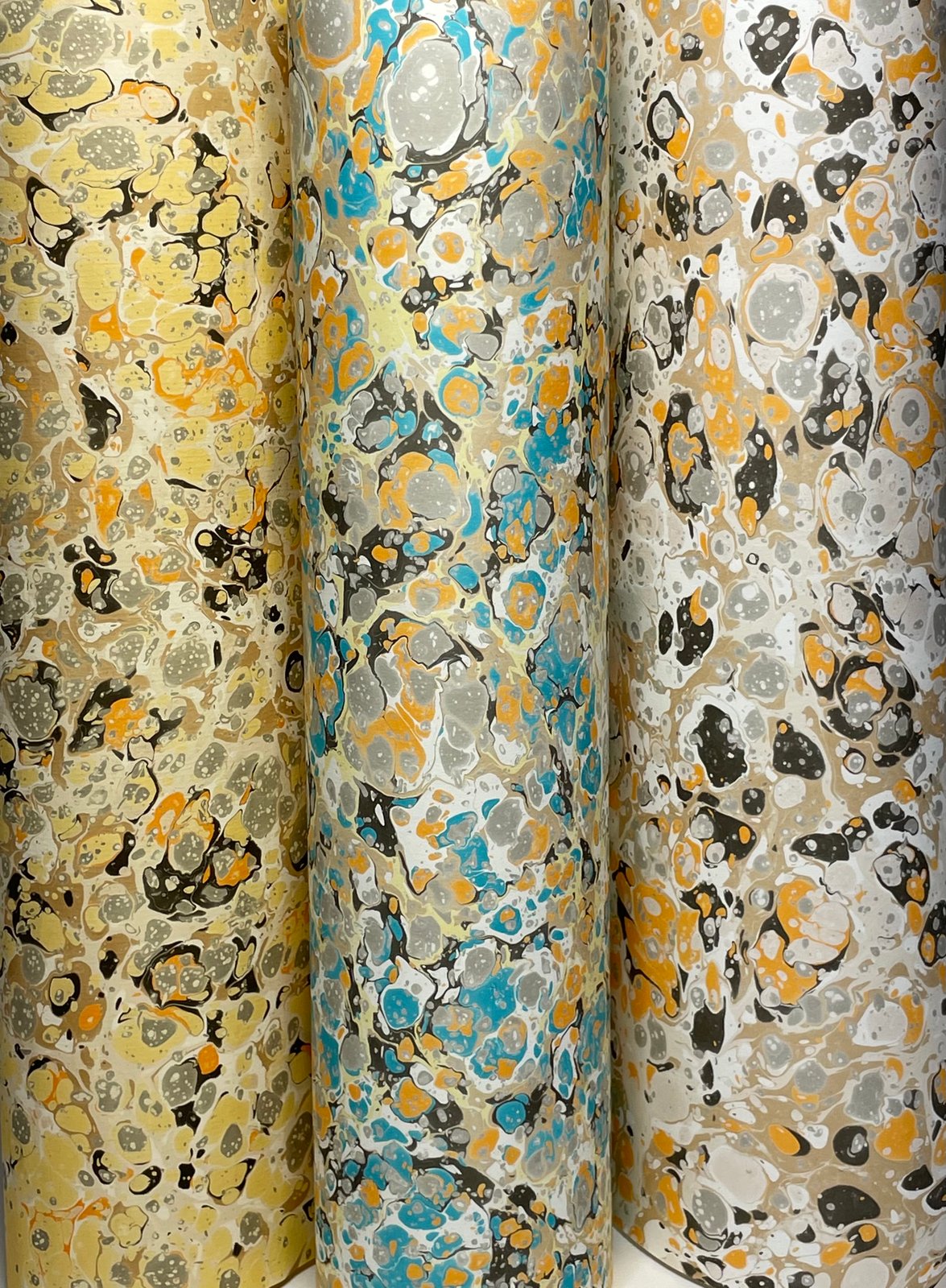 Marbled Paper Fall Colors Stone Pattern - 1/2 sheets | Emily Romero ...