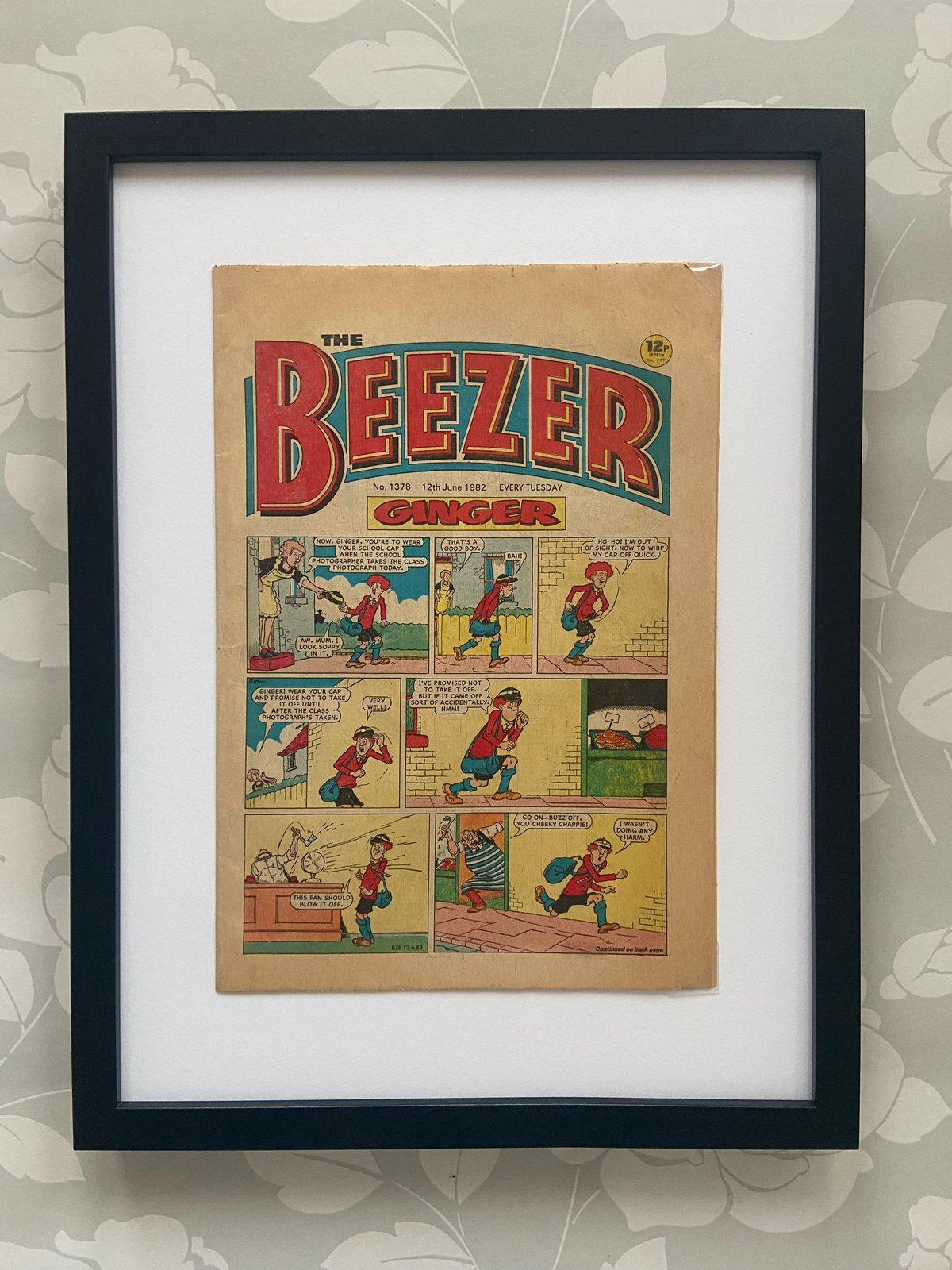 The Beezer, framed complete vintage comic, No 1378 June 1982 | Lorna Kyle