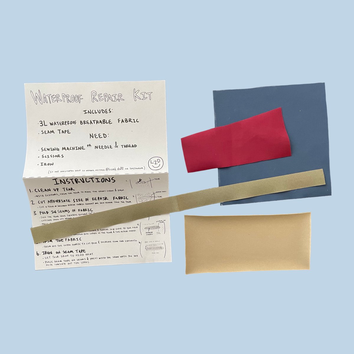 WATERPROOF REPAIR KIT | Lizard Stuff