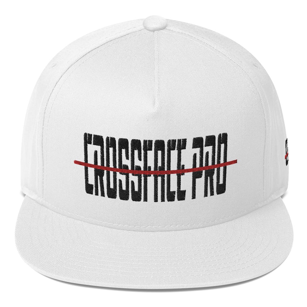CROSSFACE PRO White Flat Bill Cap | CROSSFACEPRO