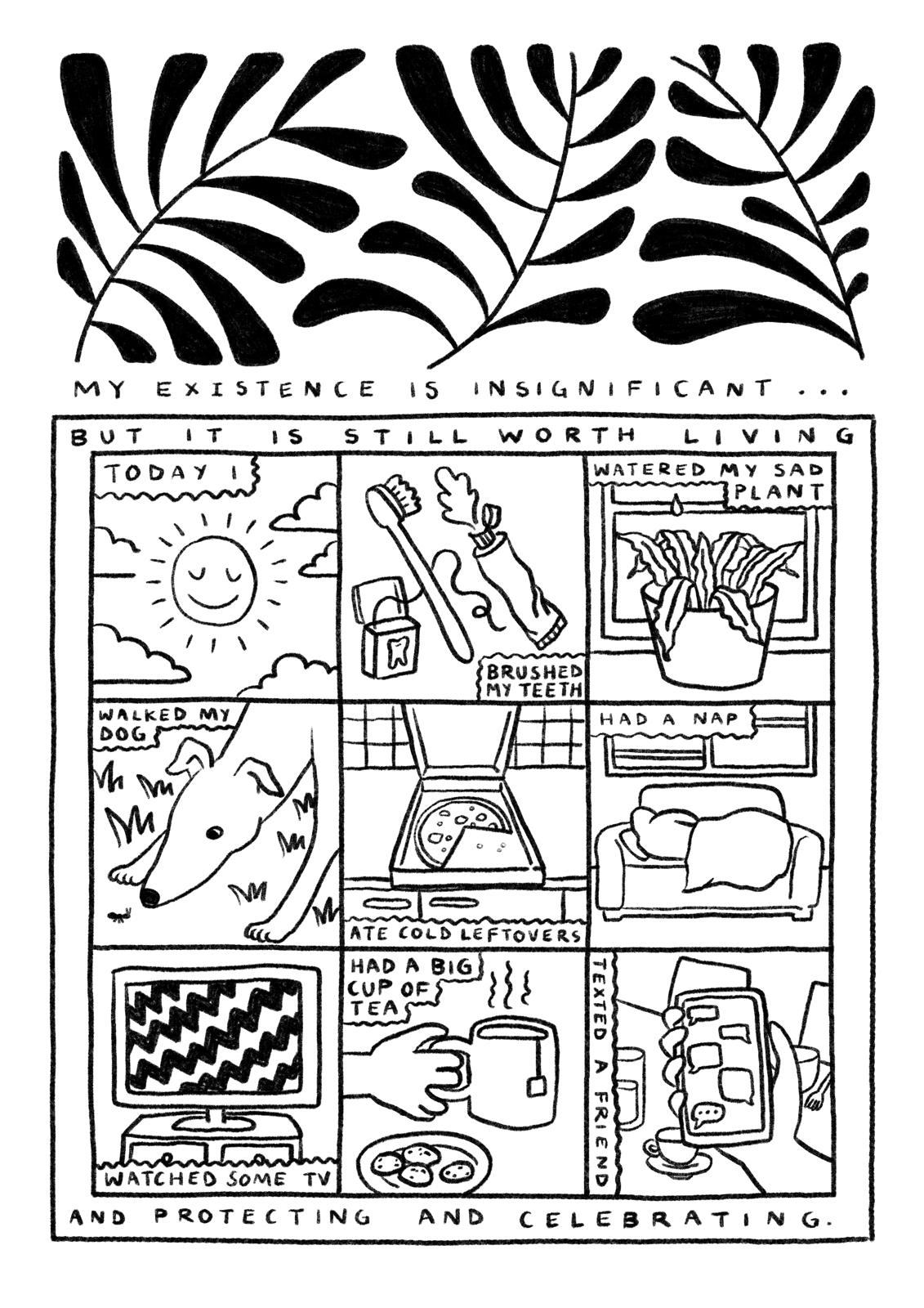 My Existence Is Insignificant A3 Print | Judy Kuo