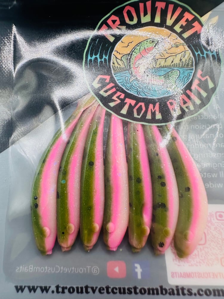Rainbow Trout Minnow 7 pcs | Troutvet Custom Baits